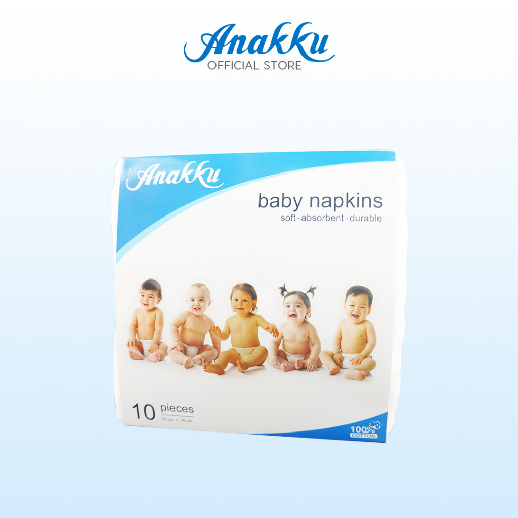 Anakku White Napkin (10 Pcs) 121-620 | Shopee Malaysia