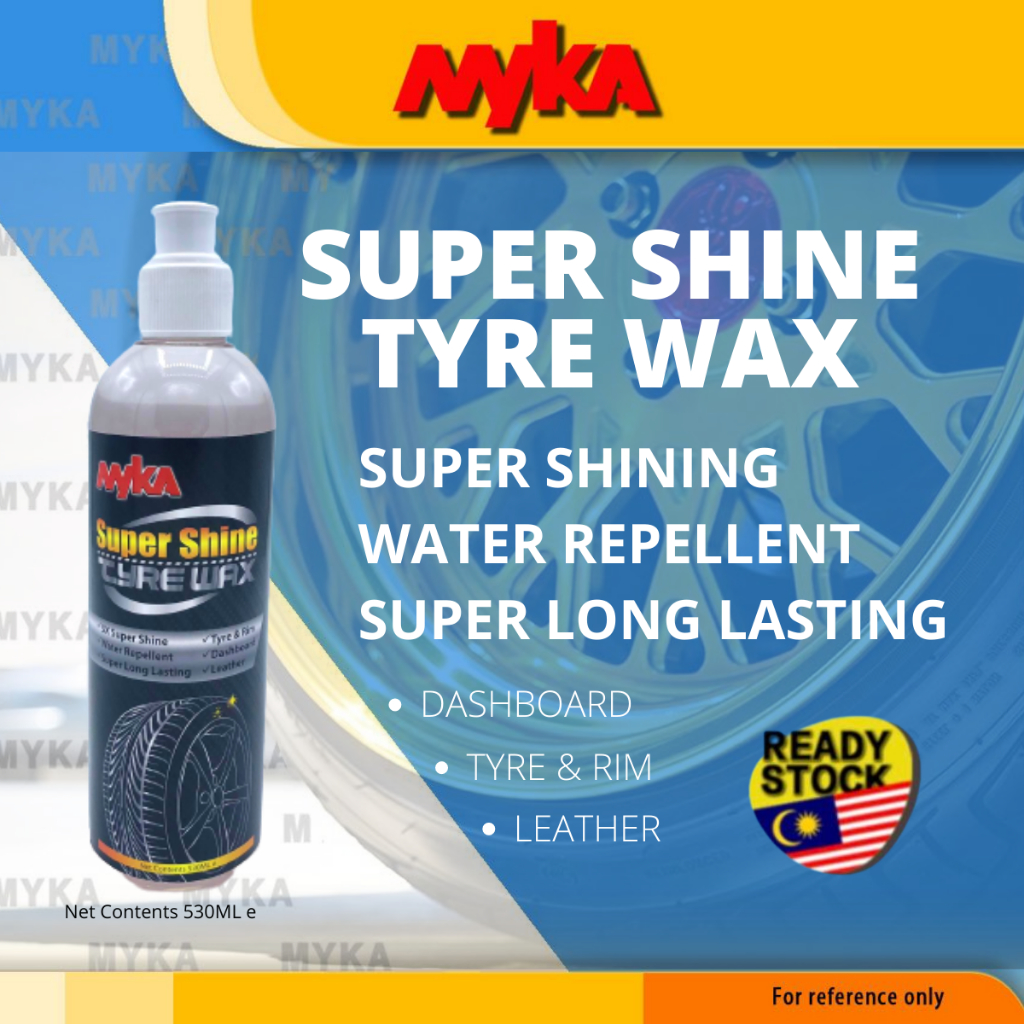 SUPER SHINE Tyre Wax Long Lasting High Gloss Shine Kilat Wet Look ...