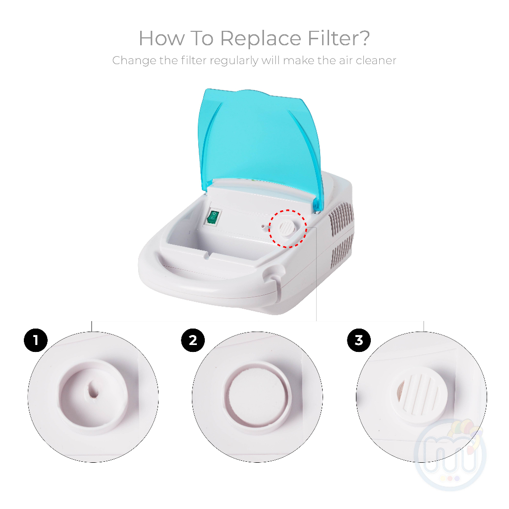 [ KKM LULUS ] DrBash Compressor Nebulizer Portable Air-Compressing ...