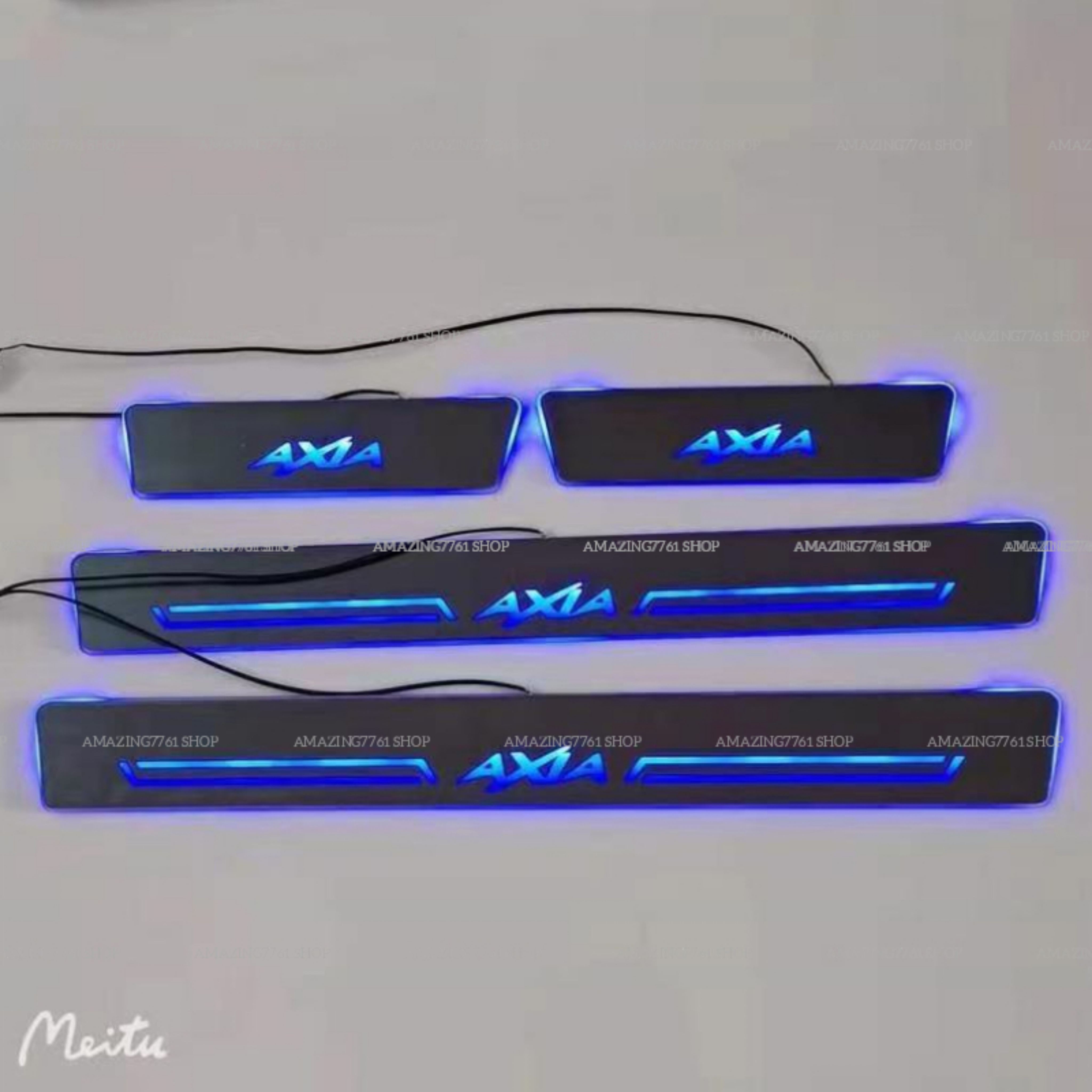 AMAZING 4PCS PERODUA NEW AXIA 2023 RUNNING LIGHT BLUE LED DOOR SIDE ...