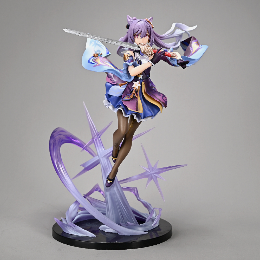 32cm Genshin Impact Anime Figure Keqing PVC Action Figure Collection ...