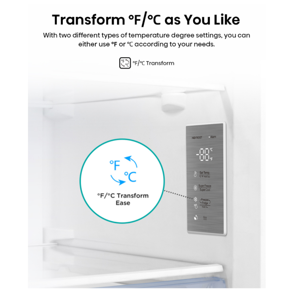 Hisense 280L Upright Freezer FV280N4AWNP No Frost 2 in 1 (Fridge or ...