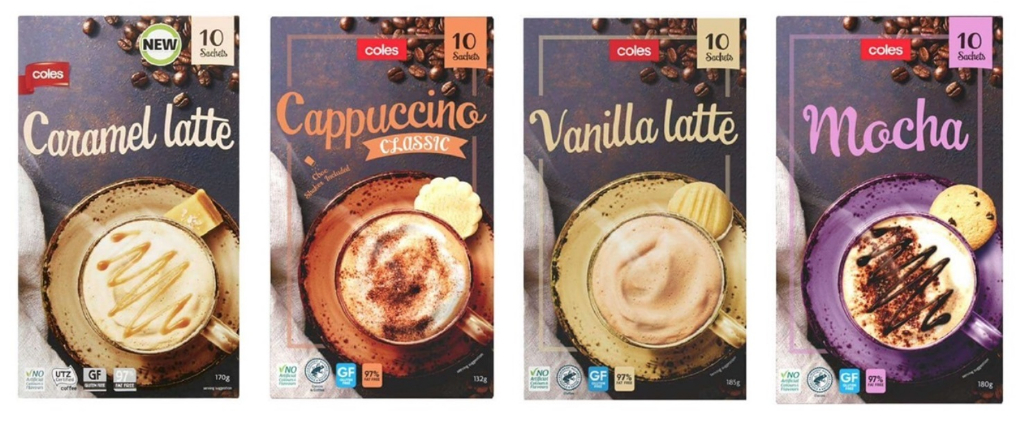 Germany COLES Hot Chocolate/ Mocha/ Cappuccino/ Caramel Latte/ Vanilla ...