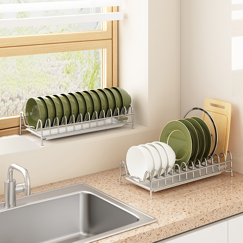 Dish Drying Rack Drawer Storage Shelf, Tableware Bowl Plate Holder with ...