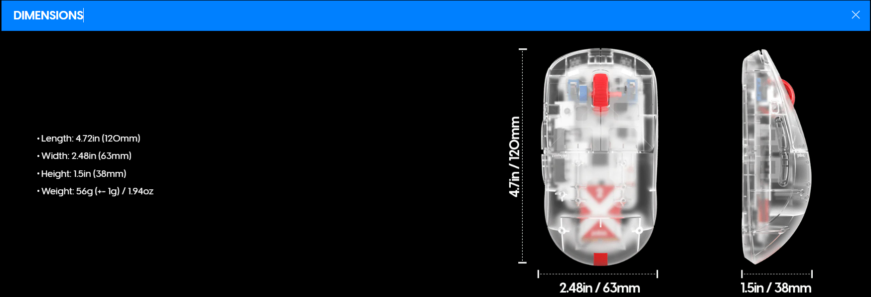 Pulsar XVV2 / X2V2 MINI / X2 Mini Wireless Gaming Mouse ( WHITE / BLACK ...