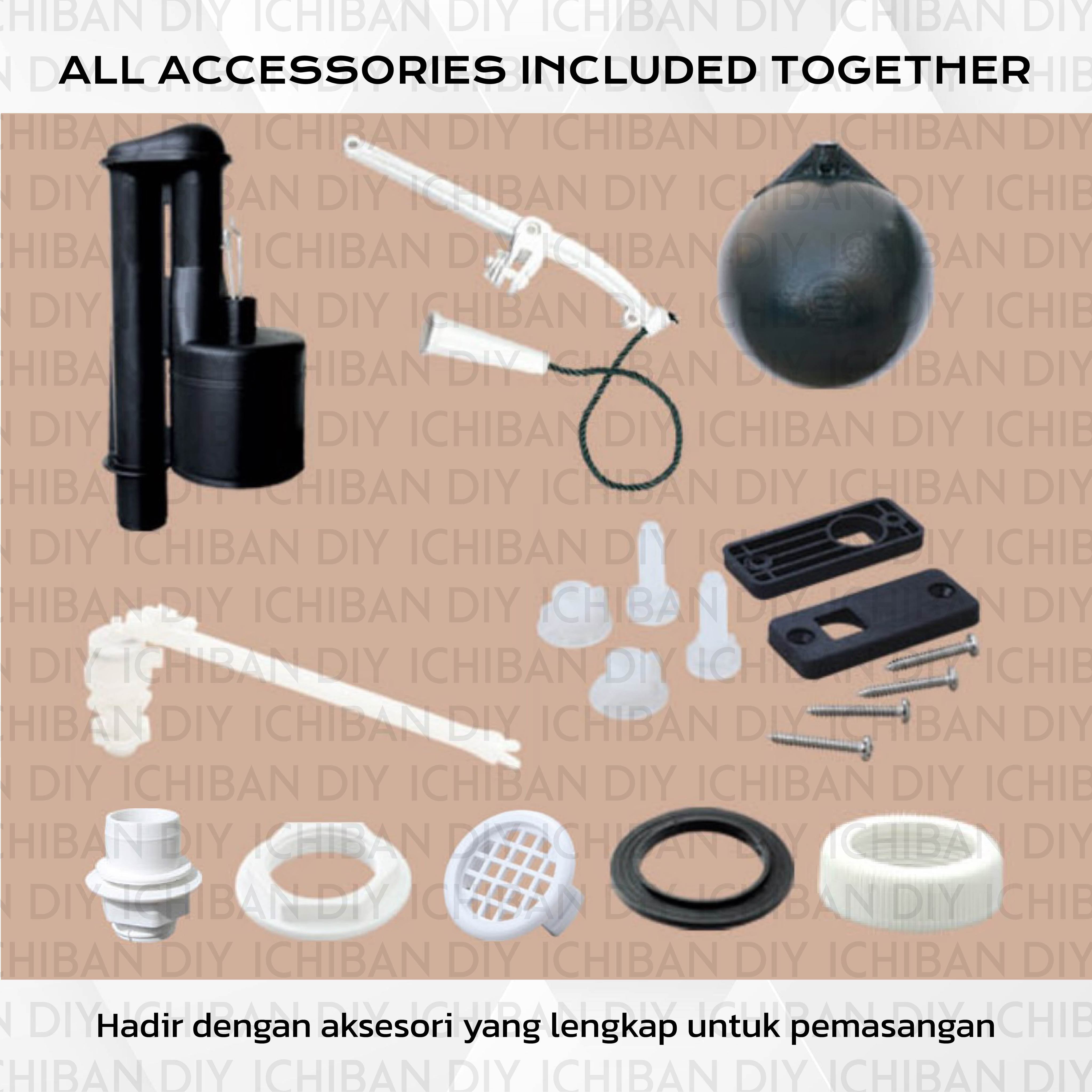 Techplas Elegen High Level Cistern PCL-1104 Plastic Toilet Water Tank ...