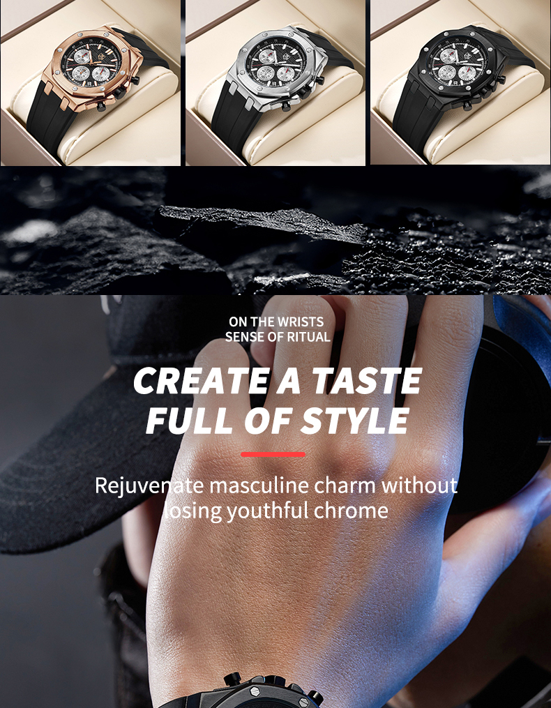 SENSTONE Jam Tangan Lelaki Original Waterproof Stainless Steel Men's ...