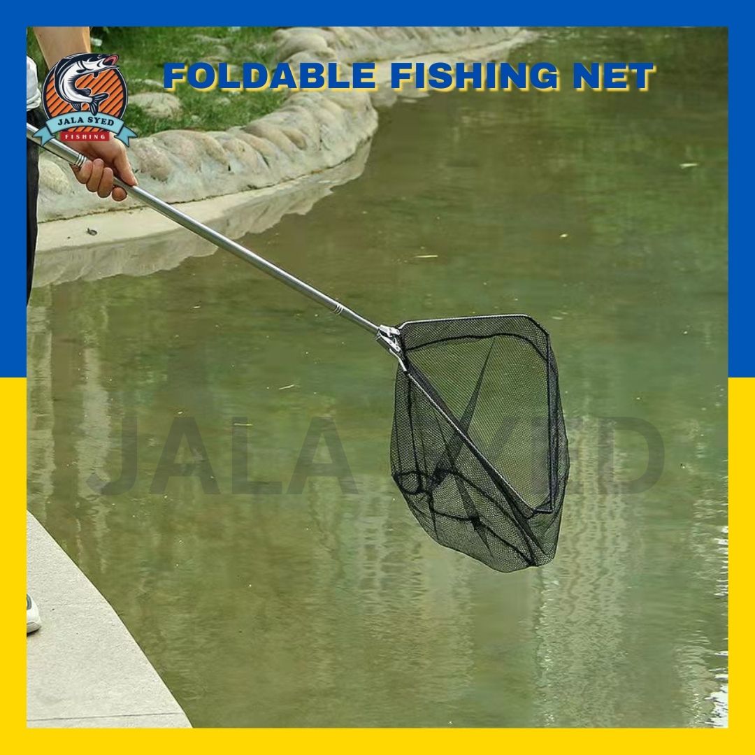 Adjustable Aluminum Fishing Line Tier Net Telescoping Foldable Landing ...