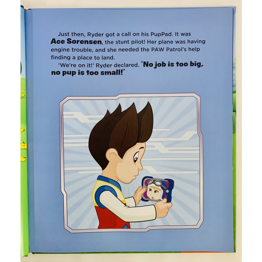 Paw Patrol High Flying Skye Story Book For Kids To Read With Bag Tag ...