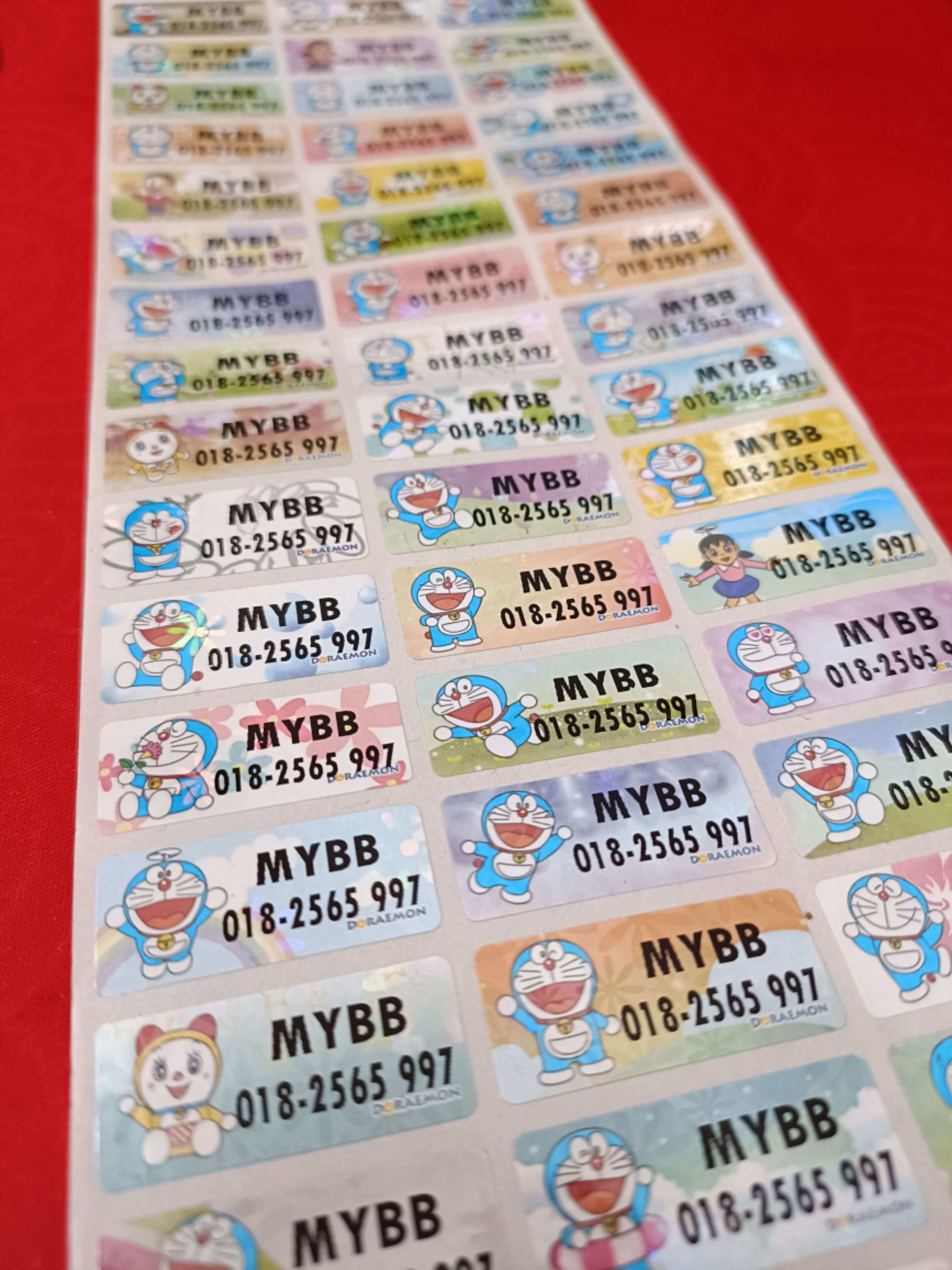 Shiny Doraemon Name Sticker | Shopee Malaysia