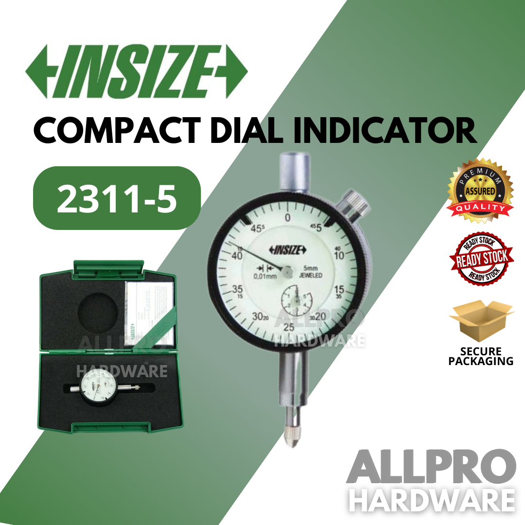 INSIZE Compact Dial Indicator 2311-5 (0-5mm) | Shopee Malaysia
