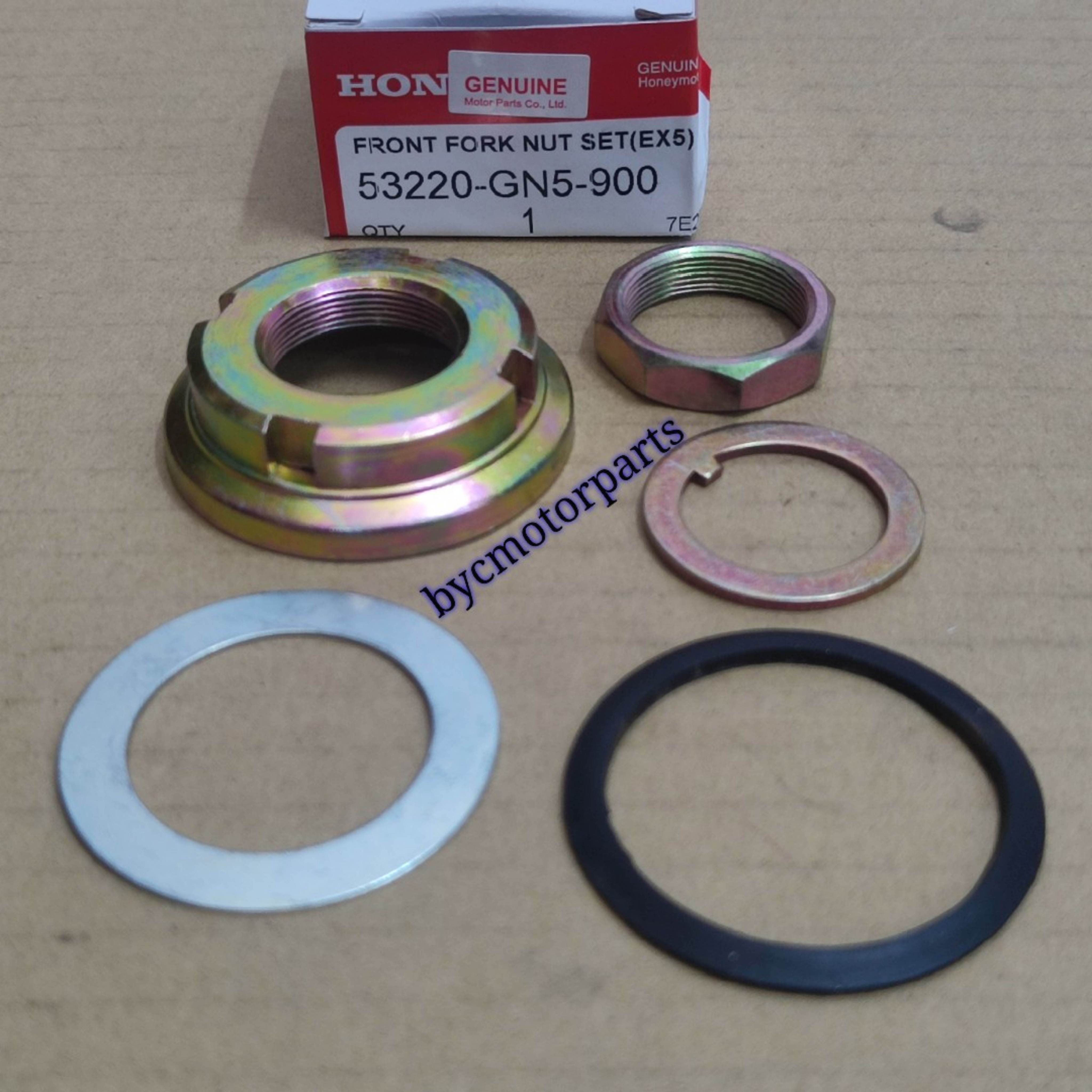 HONDA EX5 EX5 DREAM FRONT FORK NUT COMPLETE SET ORIGINAL THAI HONDA ...