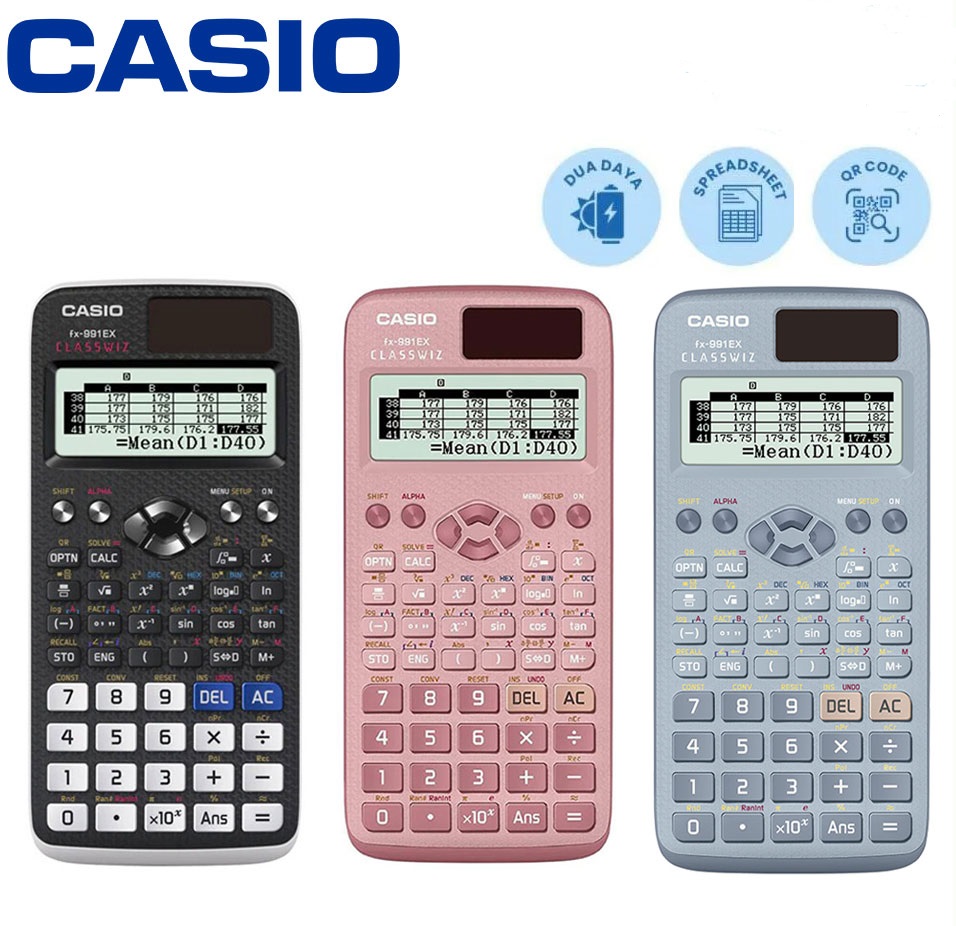 Casio fx-570EX & fx-991EX SCIENTIFIC CALCULATOR ( ORIGINAL ) | Shopee ...