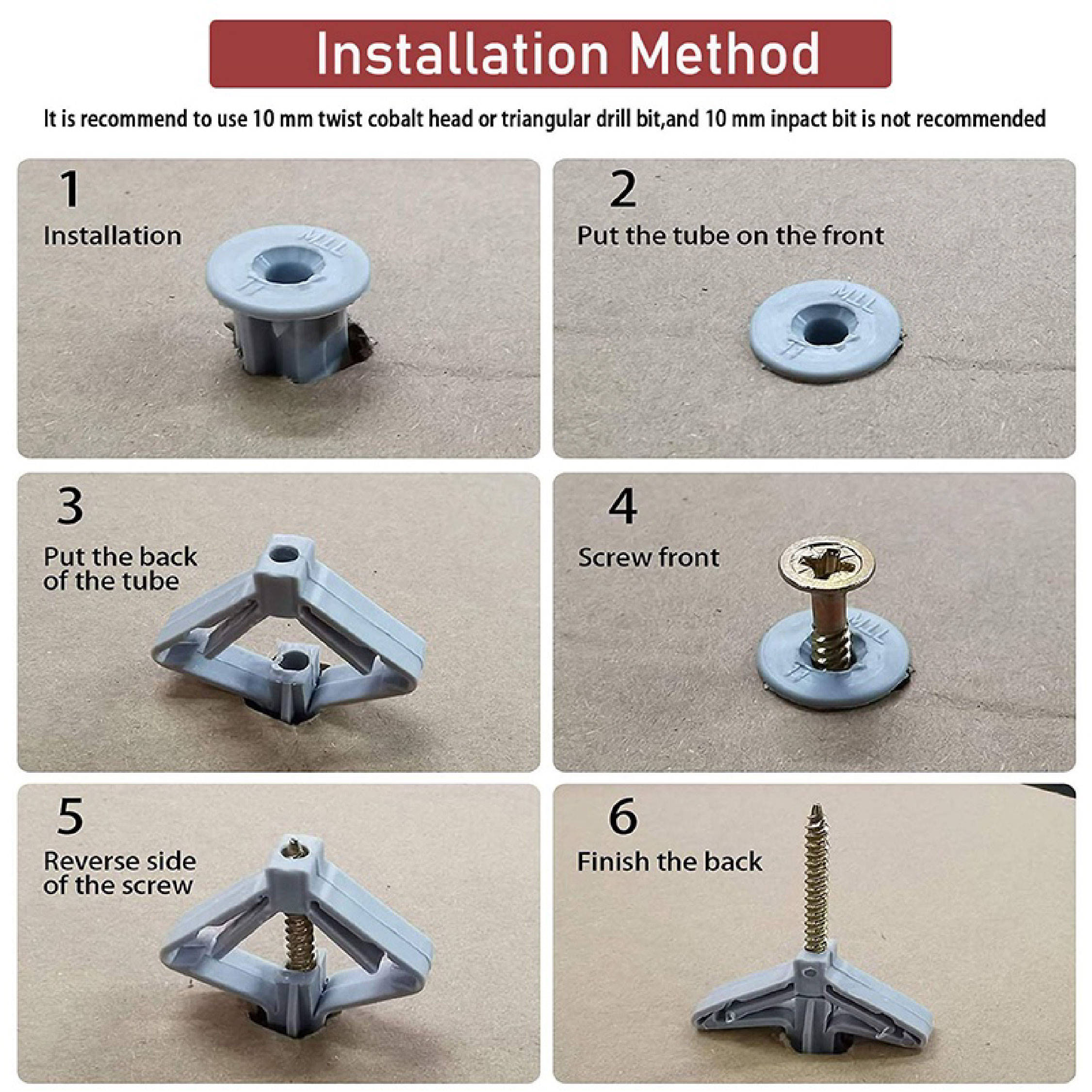 Nylon Butterfly Aircraft Aeroplane Clip Drywall Anchor Kit Partition ...