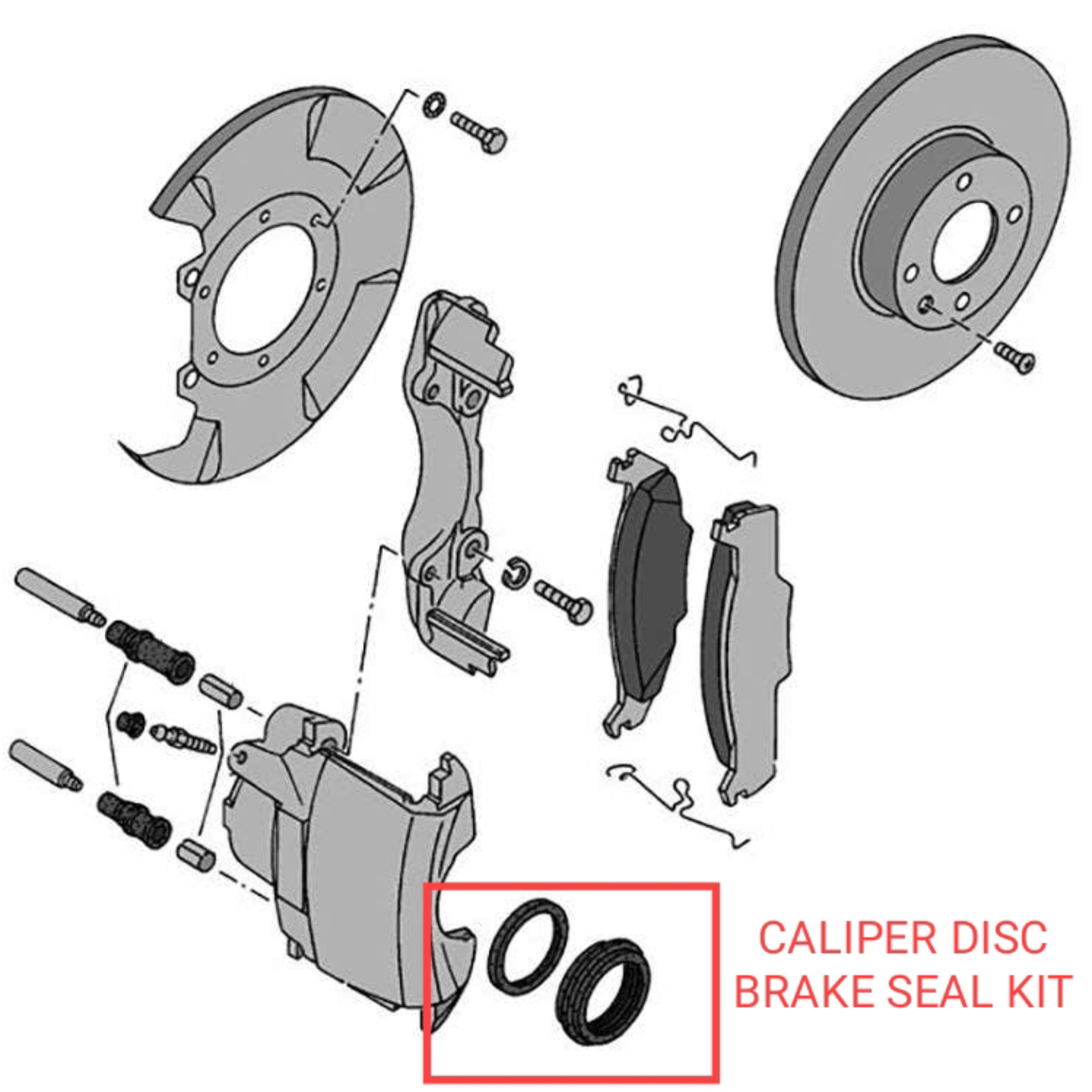 FORD MAXI E1400 , E1800 , SPECTRON FRONT CALIPER DISC BRAKE PISTON ...