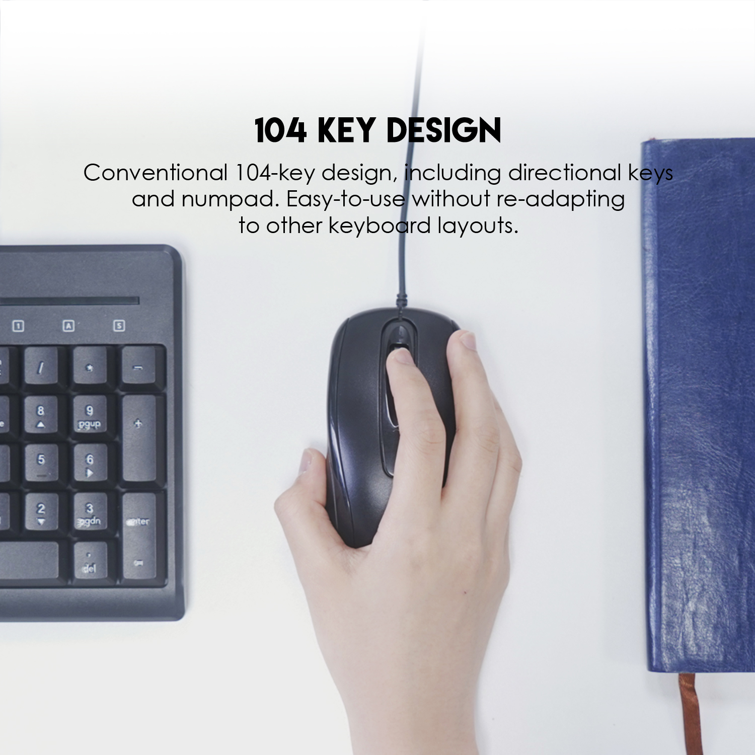 Fantech KM103 GO Office Combo Ultra Smooth Typing Keyboard ...