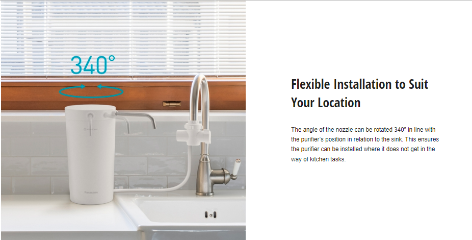 PANASONIC TK-CS200 Countertop Water Purifier TK-CS200-HMA/WMA Activated ...