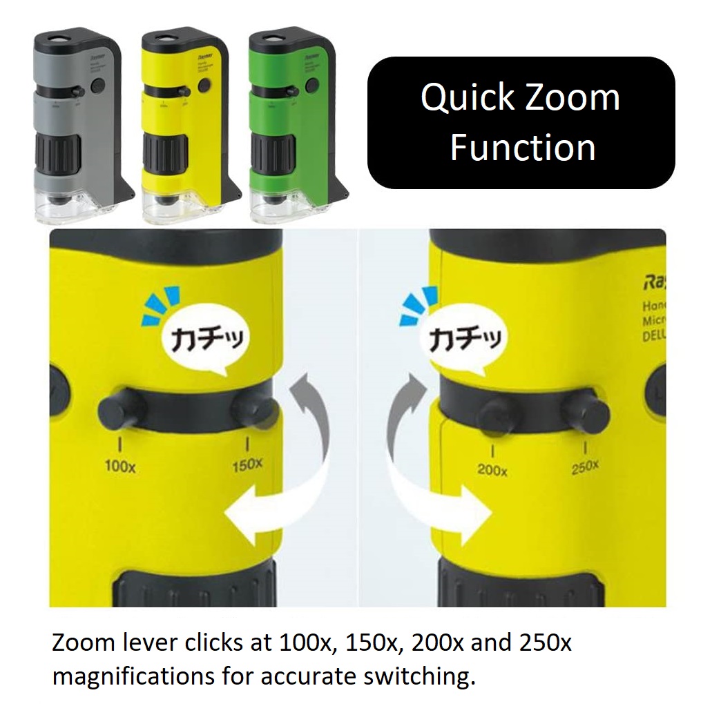 Raymay Fujii Handheld Microscope RXT300M Handy Portable Science Student ...