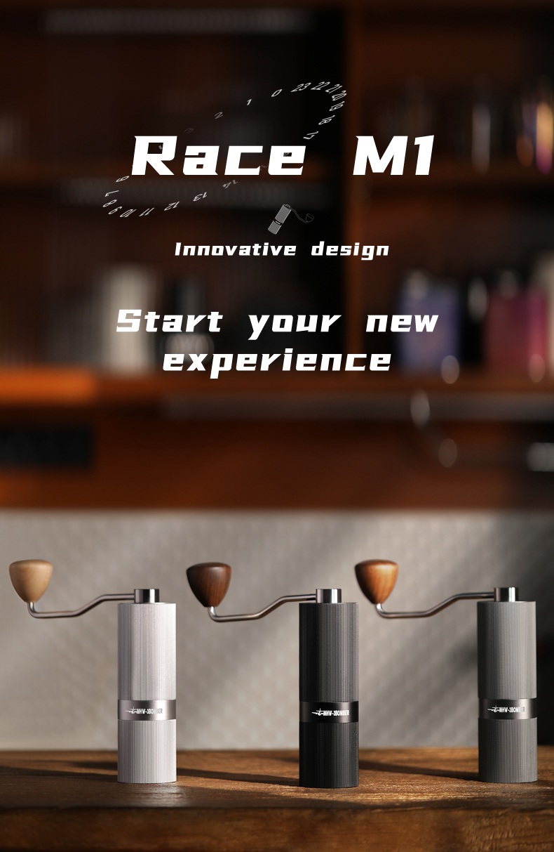 MHW-3BOMBER Racing M1 Manual Coffee Grinder | CNC Stainless Steel Burr ...