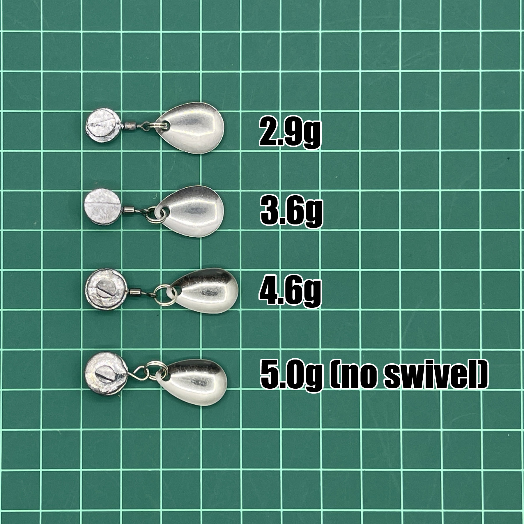 2.9g / 3.6g / 4.6g / 5.0g Soft Frog Sinker Custom Frog with Spinner Pemberat Batu Katak | Shopee ...