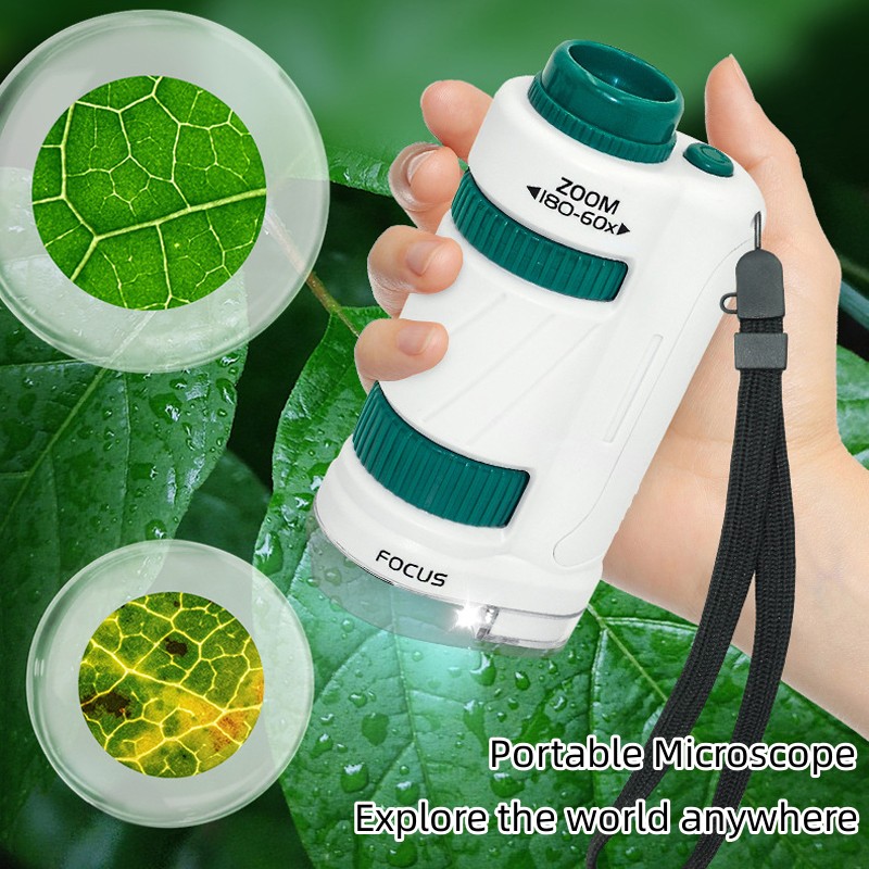 Portable Microscope Experiment Set Educational Toy Gift Science ...