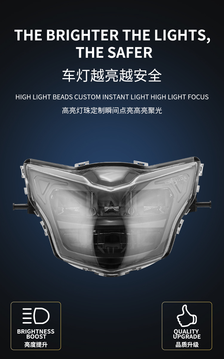 Head Lamp LC135 LC V1 V2 V3 V4 V5 V6 V7 LED Lampu Depan Head Lamp Super Lampu Terang Head Light ...