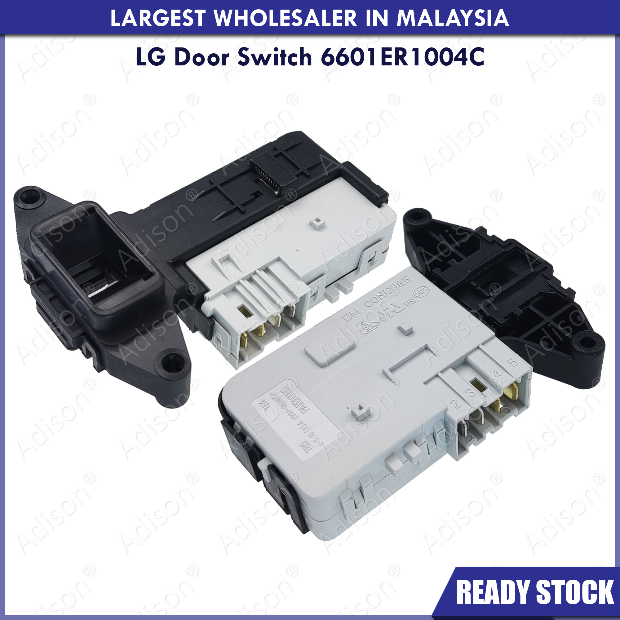 LG WD-R1412 / WD-CD1412W New Version Door Switch 6601ER1004C 4 Pin ...