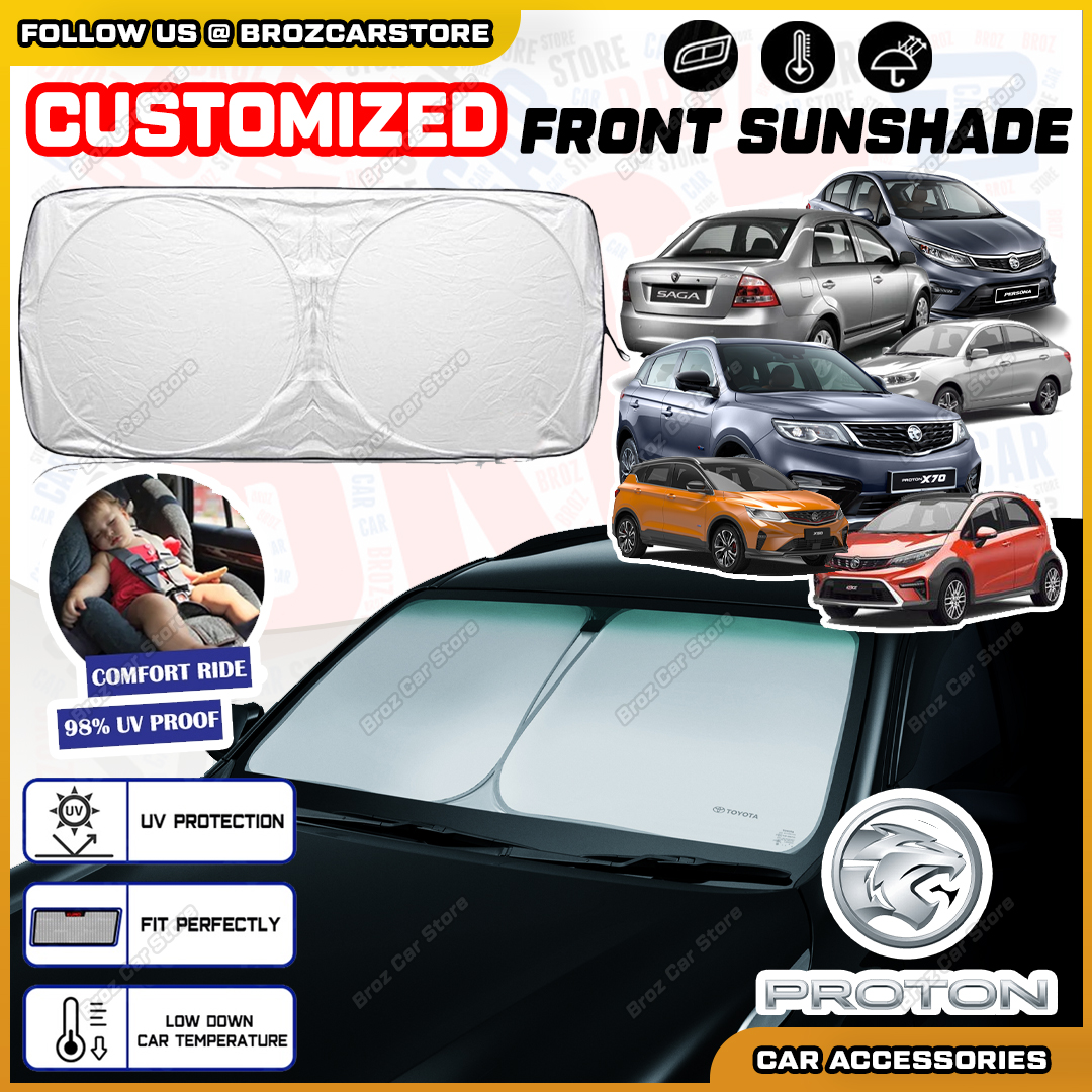 ☀️ OEM Custom Fit Car Front Windshield Sunshade Front Sun Shade PROTON ...
