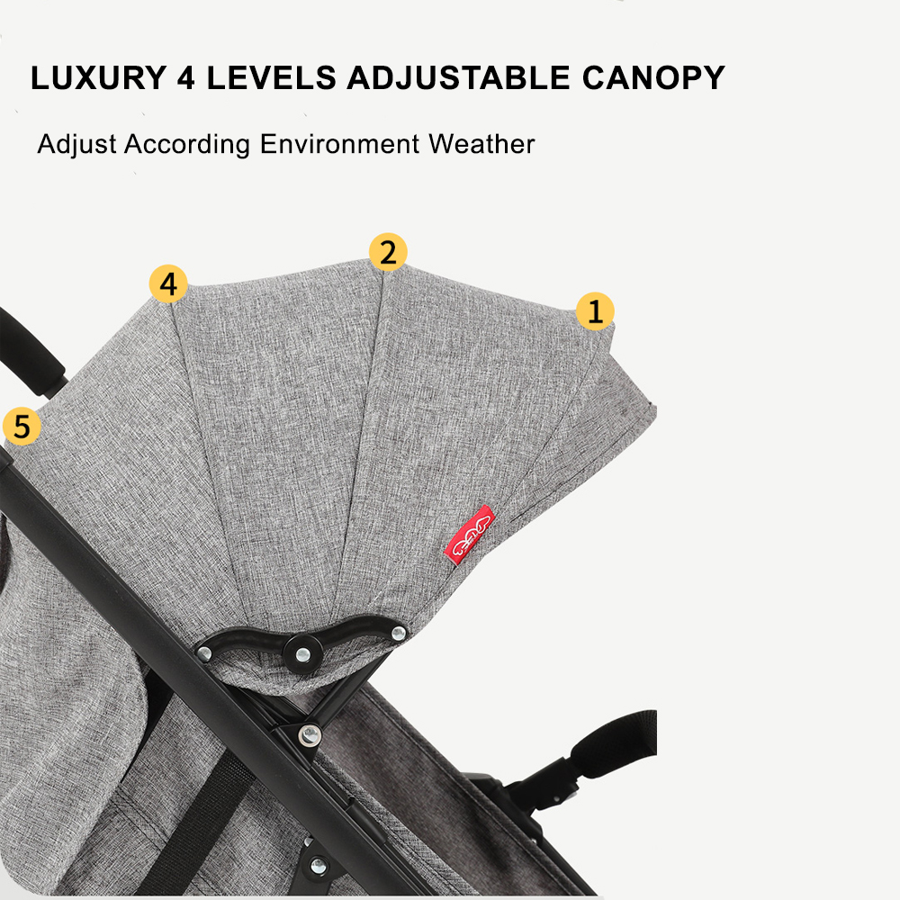 2 Ways Baby Stroller Newborn Baby Stroller Adjustable Lightweight ...