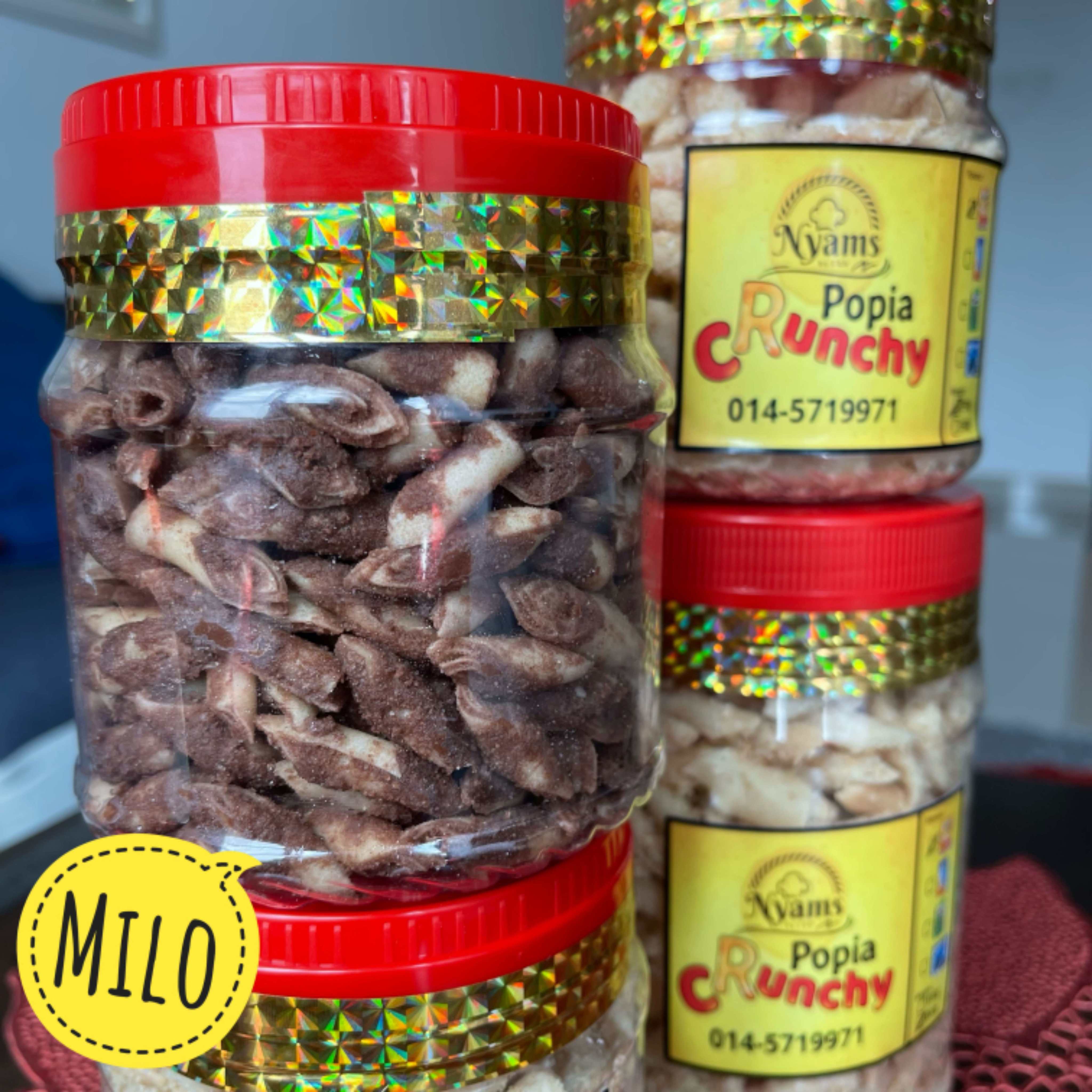 Popia Nestum Crunchy Nyams Milo Horlicks Oreo Crispy Kuih Raya Murah Homemade | Shopee Malaysia