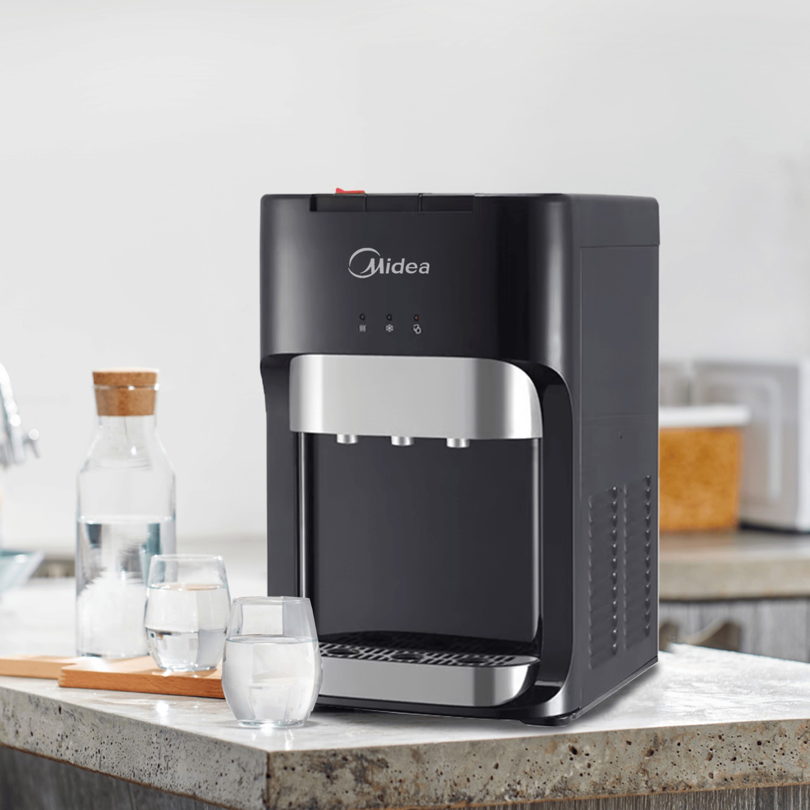 Midea Tabletop Water Dispenser Panas Sejuk Hot Normal Cold Model: 1631 ...