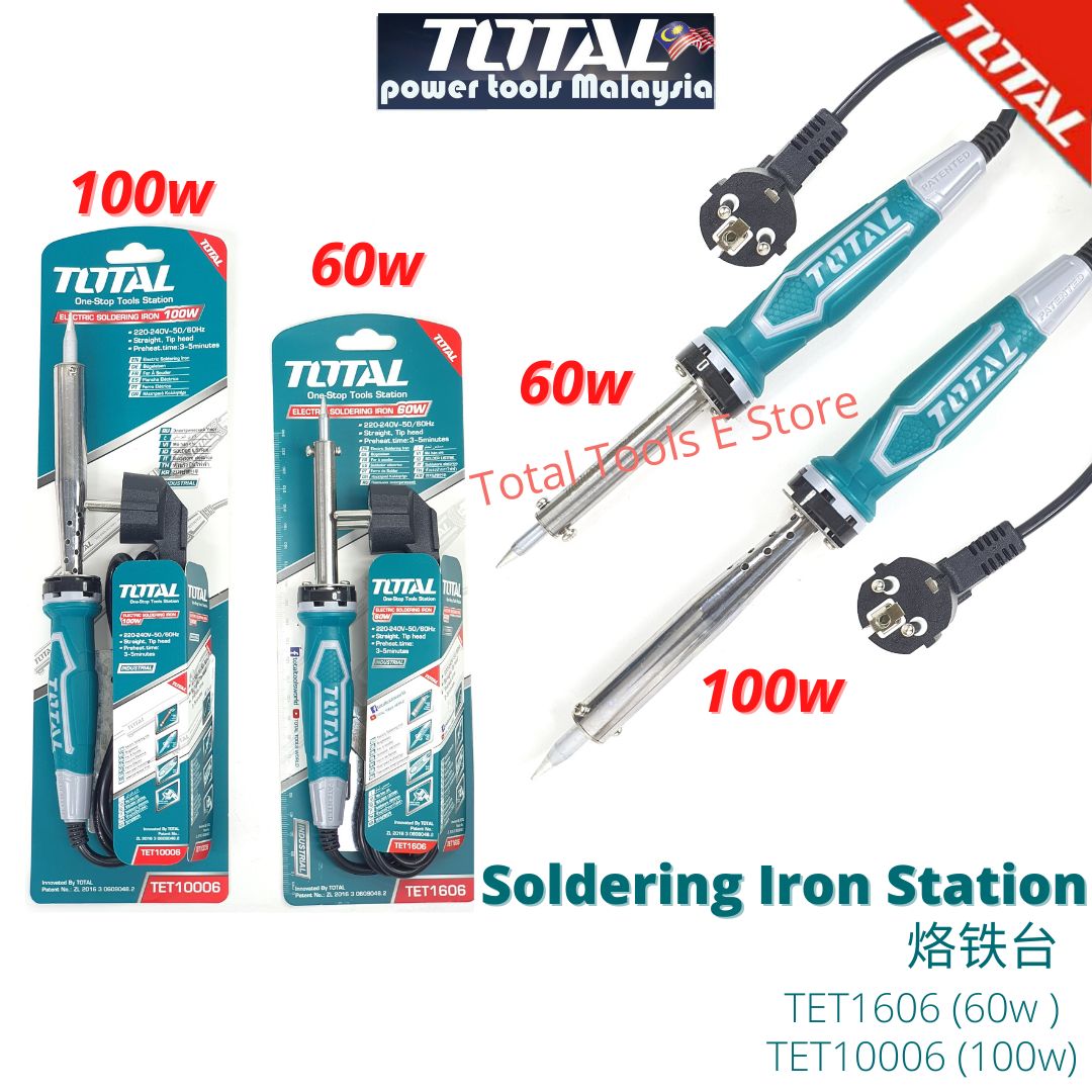 TOTAL 60w / 100w Soldering Iron Station 烙铁台 - TET1606 (60w ) TET10006 ...