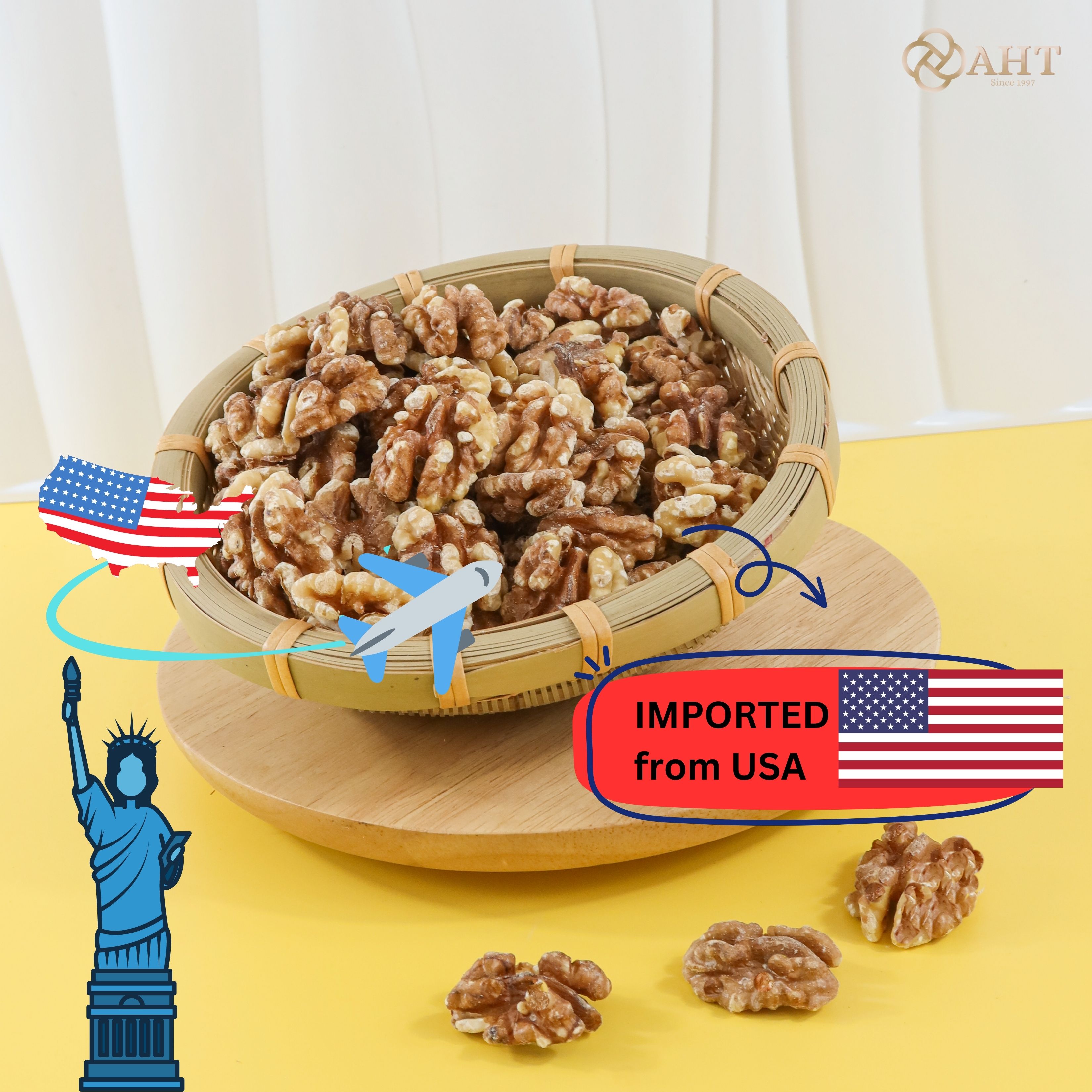 AHT Roasted Walnut (Lightly Salted) [300g] Walnut Bakar 盐烤美国核桃 [HALAL ...