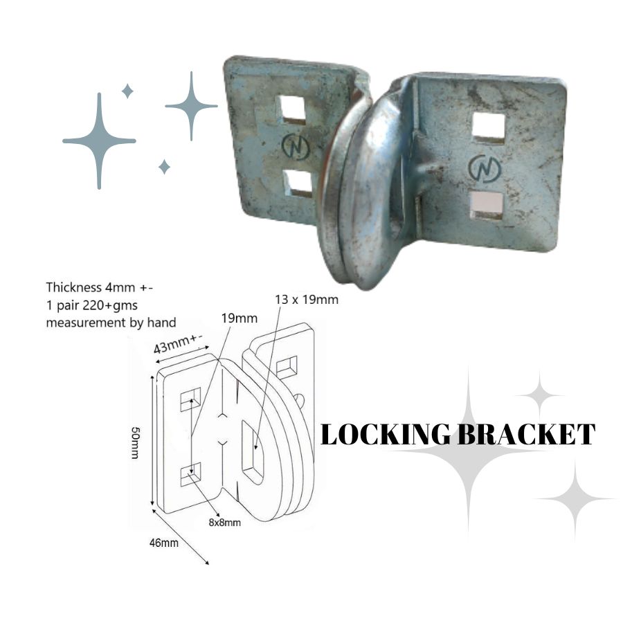 Heavy Duty Locking bracket / ear lock / telinge pintu besi / welding ...
