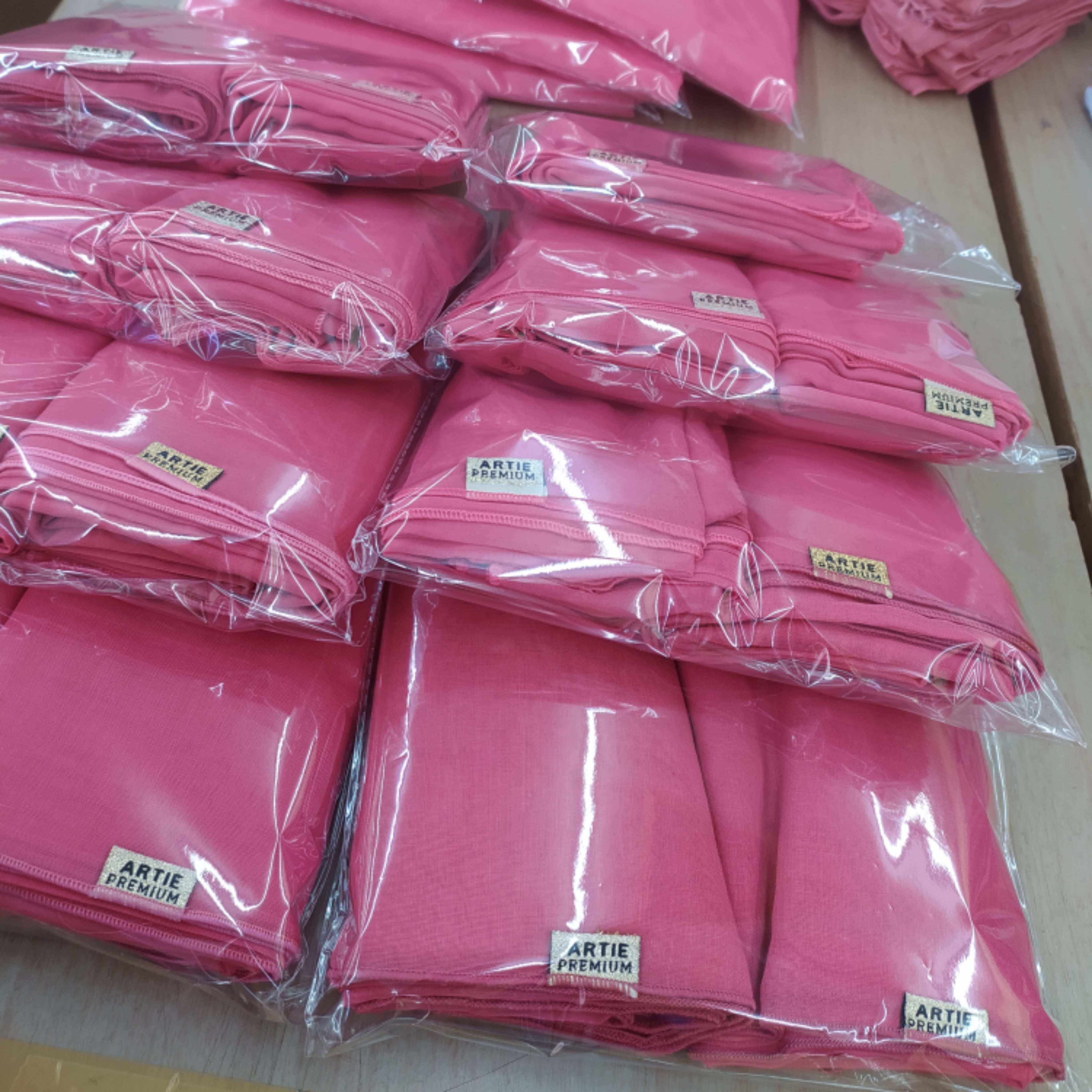 ARTIE Bawal PREMIUM Cotton Voile Japan Hijab Scarf Hot Pink Merah ...