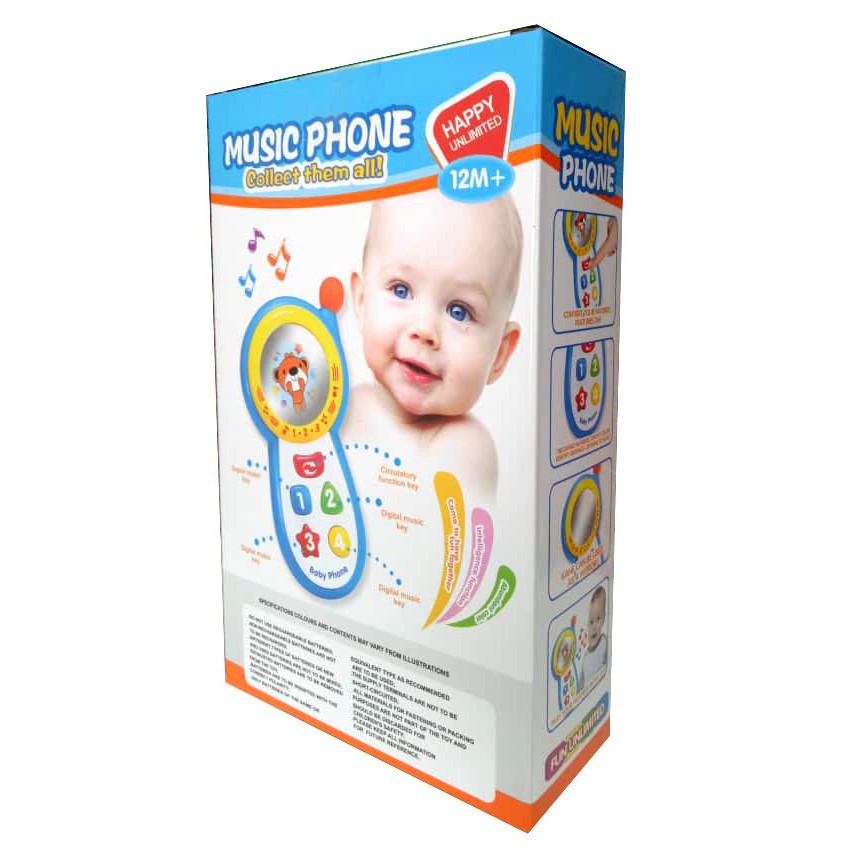 Musical Baby Phone Learning Phone Mobile Telephone 婴幼儿早教音乐手机玩具 Early ...