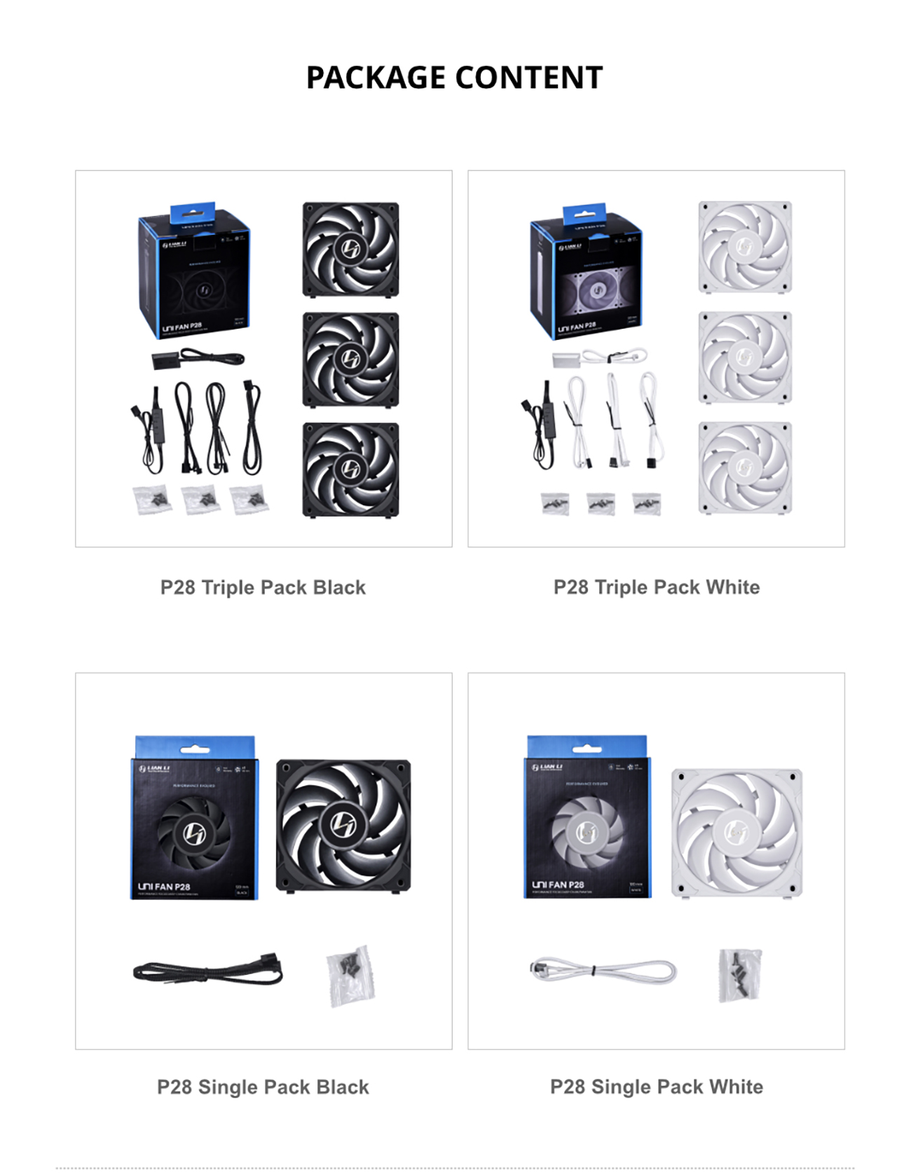 LIAN LI UNI FAN P28 120mm CASING FAN (SINGLE PACK / TRIPLE PACK ...