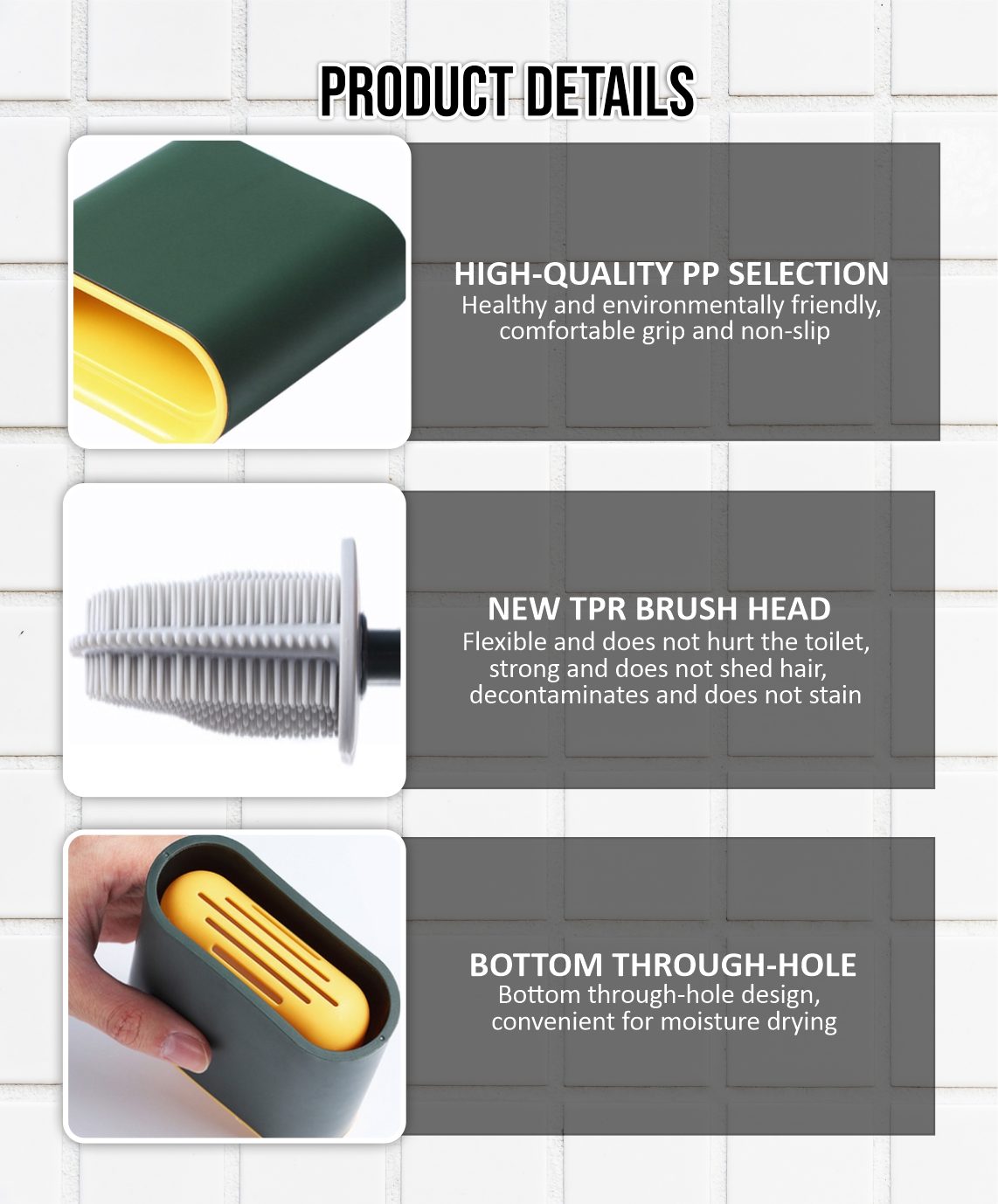 Toilet Crevice Brush Bathroom Cleaning Brush Berus Cuci Tandas Berus ...
