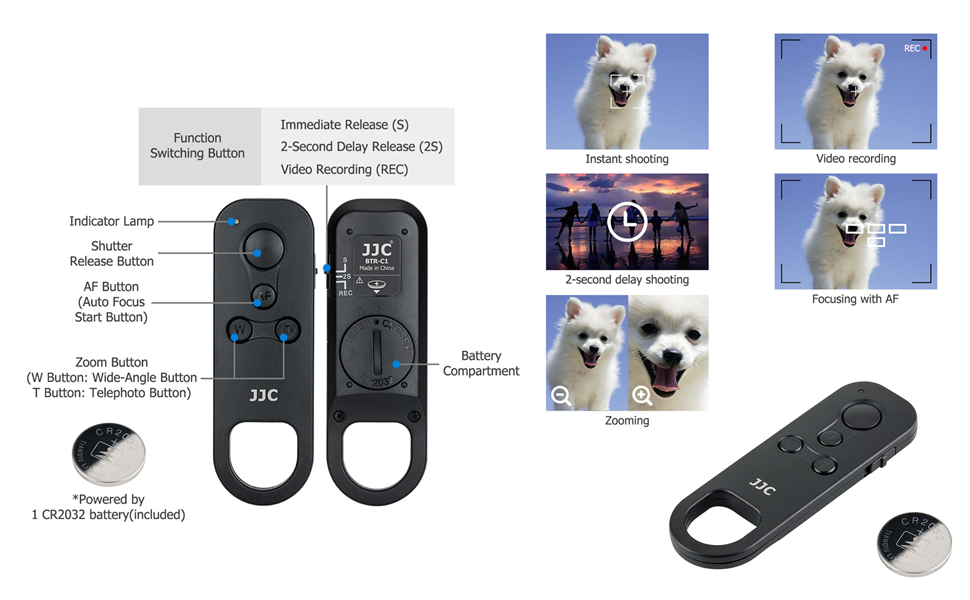 JJC BLUETOOTH REMOTE FOR Canon BR-E1/ CANON M6/M50/M200 CANON RP R50 ...