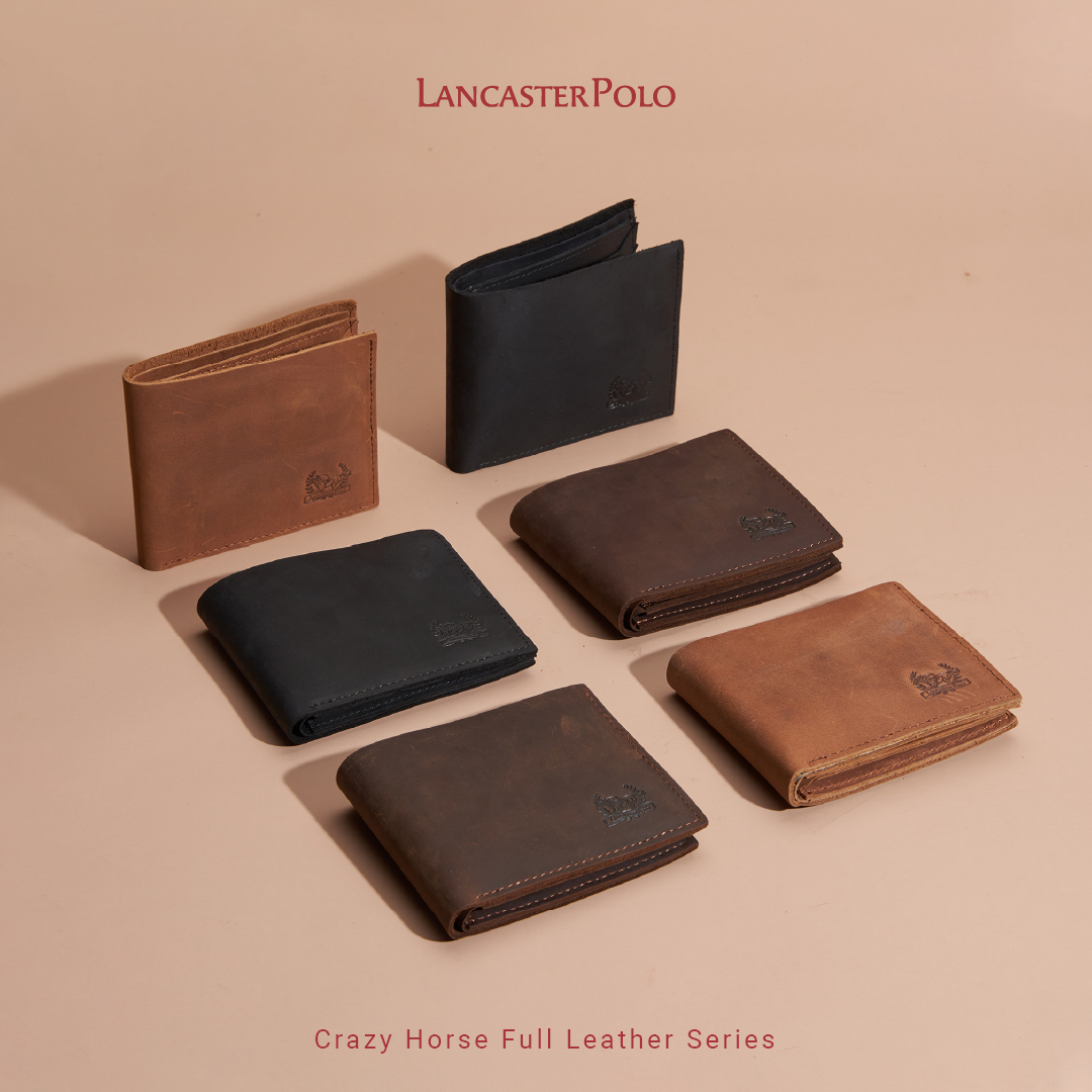 Lancaster Polo Full Grain Crazy Horse Leather Bifold Wallet – PWB 1669/ ...