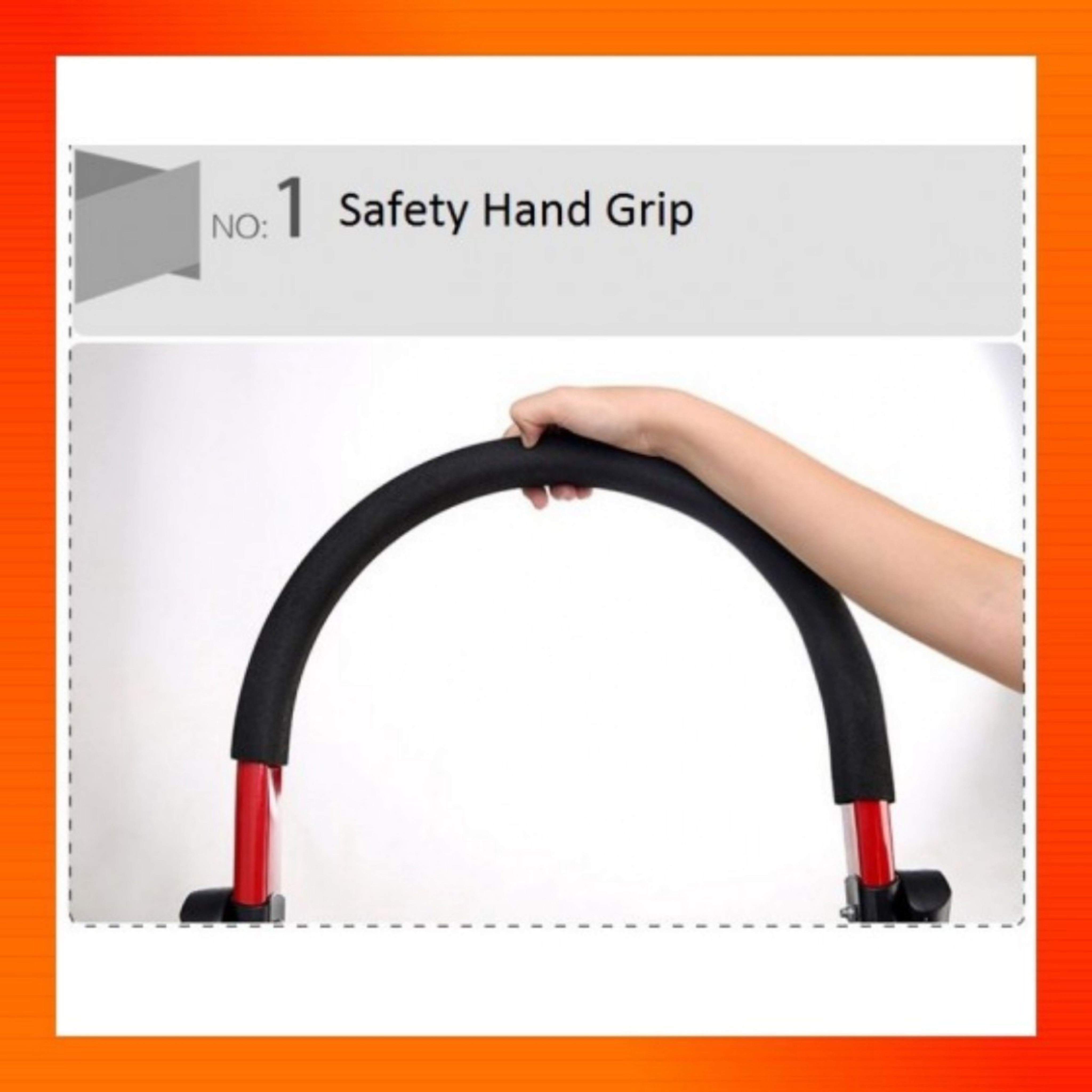 STRONGMAN HEAVY DUTY INDOOR FOLDING LADDER 3 - 6 STEPS WITH HAND GRIP ...