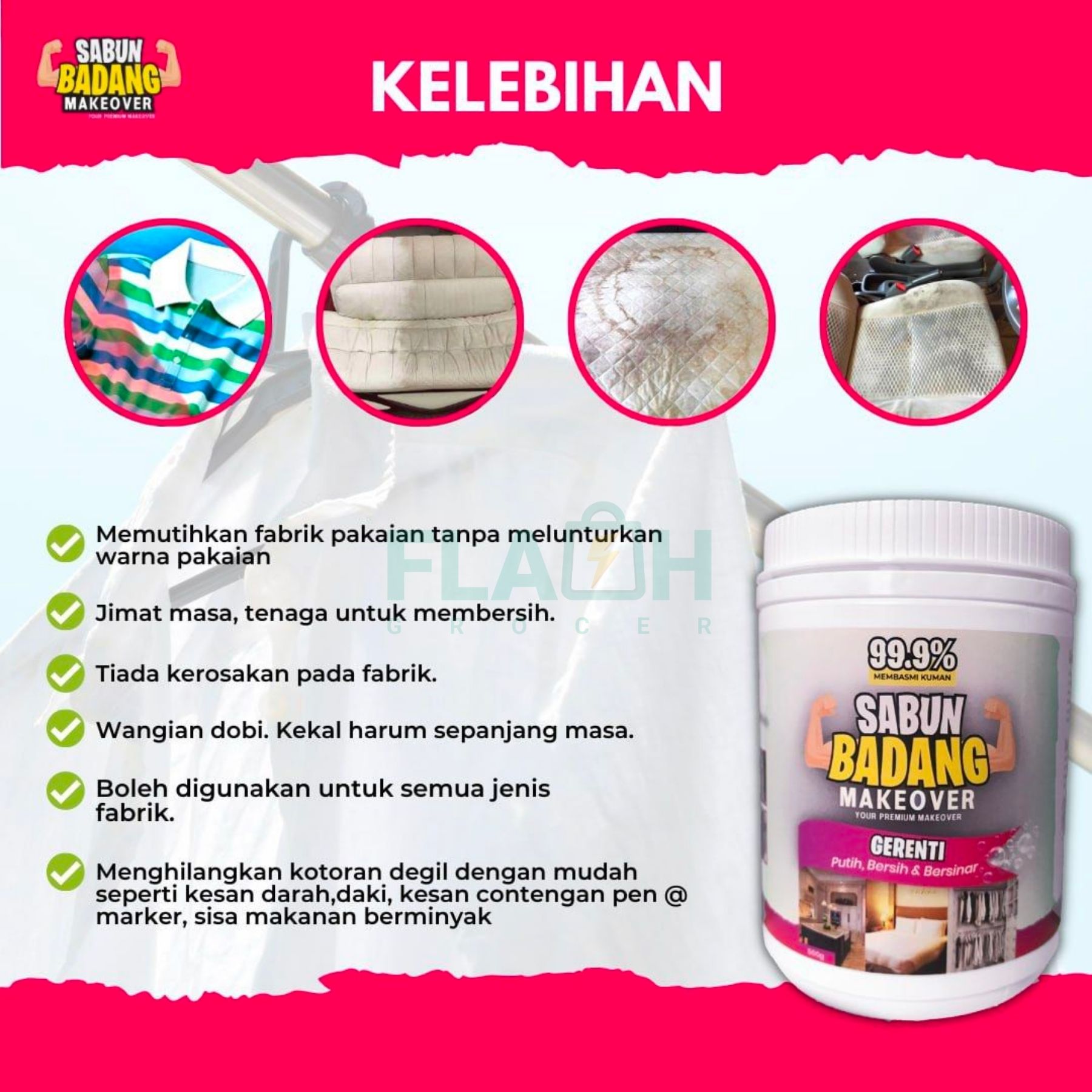 KAFERRY Sabun Badang Stain Remover 1000ml/SABUN BADANG pencuci baju ...