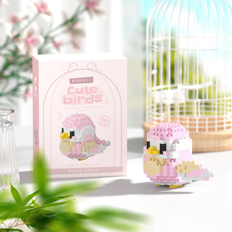 Mini Block 3D Cute Bird Block Top Boy Girl Gift Set Nano ...