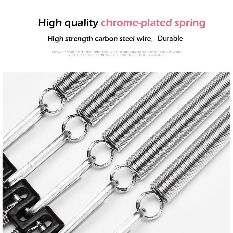 Spring Chest Expander Adjustable 3 in 1 Hand Gripper Heavy Duty Gym Arm ...