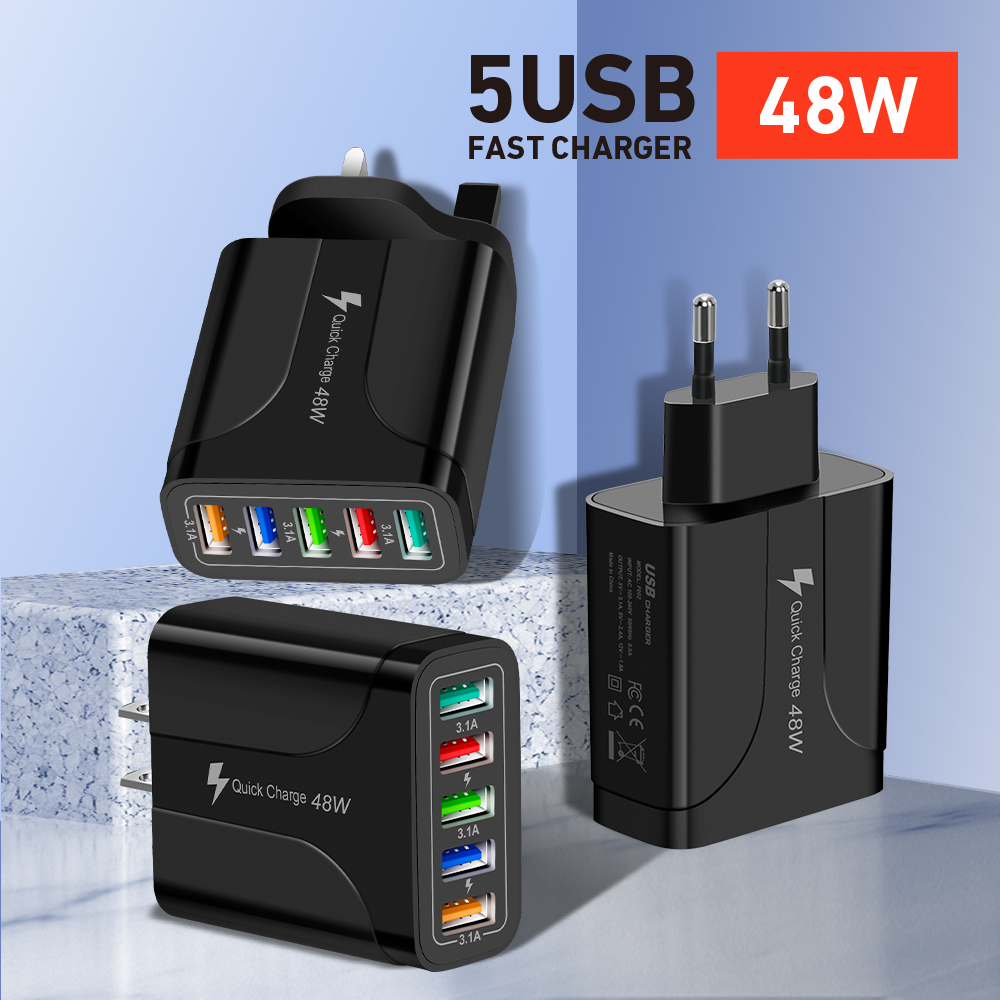 Fast Charging Power Adapter USB Charger UK Phone Charger Quick Charge ...