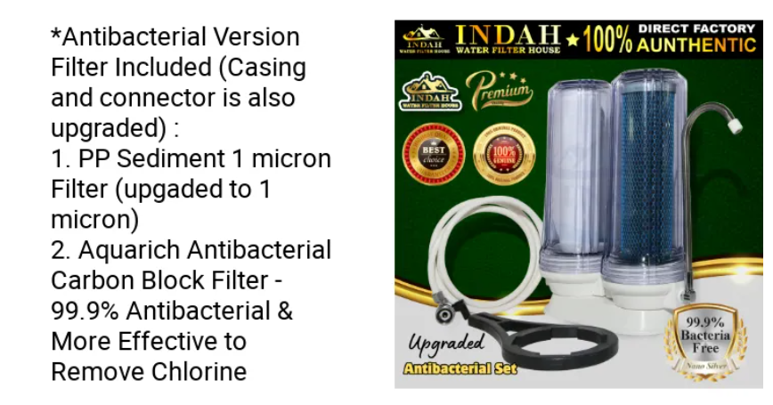 Aquarich 10 inch 2 Stage Water Filtration System Double Housing Water ...