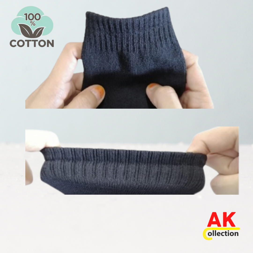 Stokin Sekolah Hitam Lelaki Perempuan Wanita Boy Girl Kids Black Sock ...