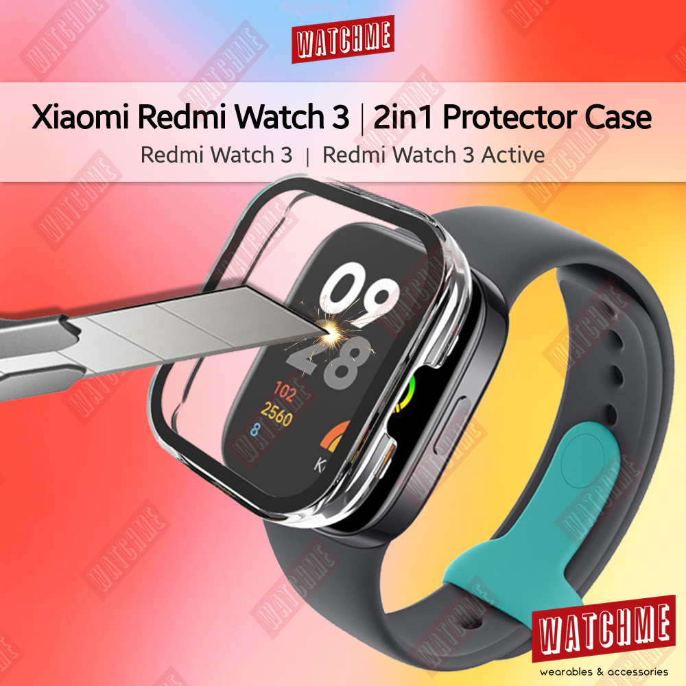 Xiaomi Redmi Watch 3, Watch 3 Active Protector Case, 2in1 Hard Casing ...