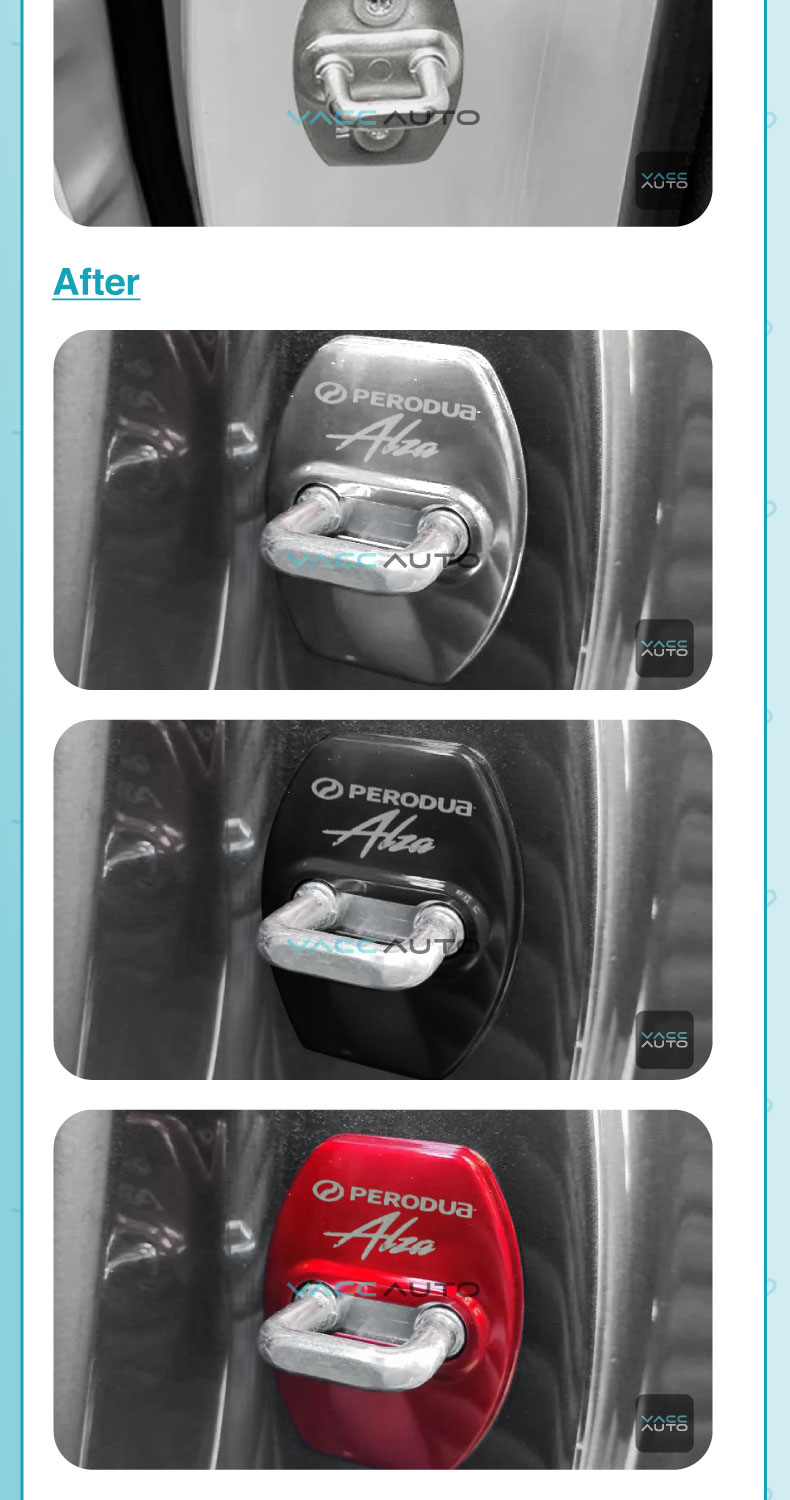 Perodua Alza W150 2022 - 2025 Door Lock Steel Cover W150 2022-2025 Vacc ...