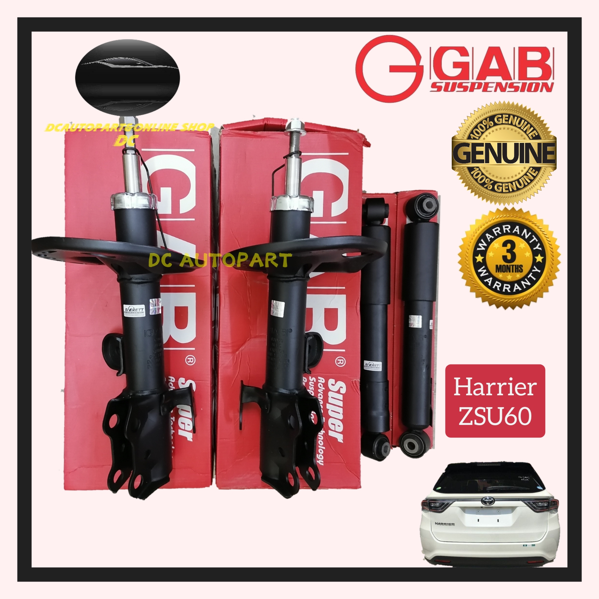 ORIGINAL GAB TOYOTA HARRIER 2.0 ZSU60W ZSU60 LEXUS NX200T 2013> FRONT ...